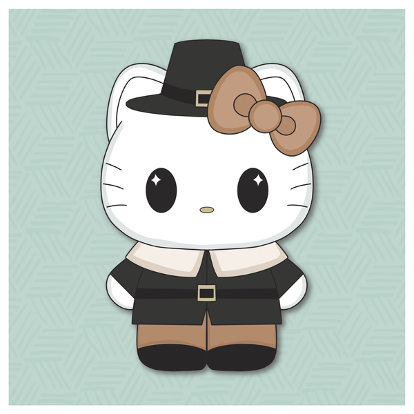 Pilgrim Kitty Cookie Cutter - Sweetleigh