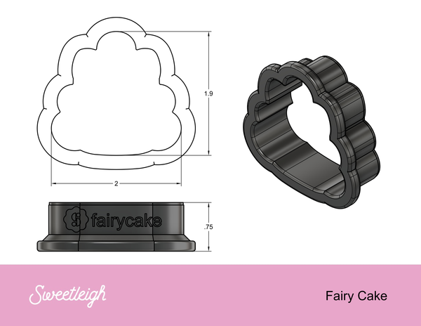 Fairy Cake Cookie Cutter - Sweetleigh