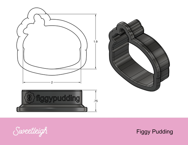 Figgy Pudding Cookie Cutter - Sweetleigh