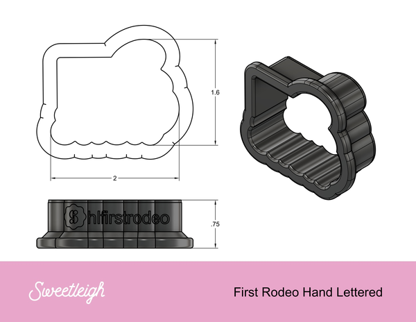 First Rodeo Cookie Cutter - Sweetleigh