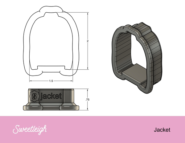 Jacket Cookie Cutter - Sweetleigh