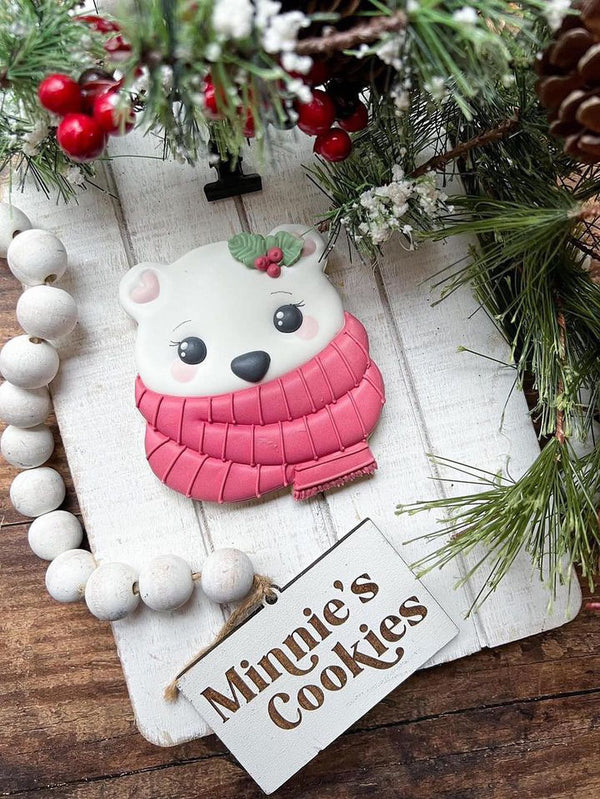 Merry Bear Cookie Cutter by MinnieCakes - Sweetleigh