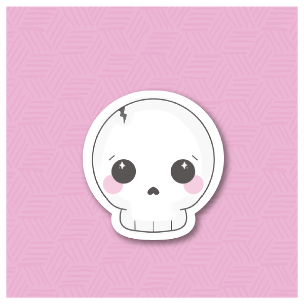 Chibi Skull Digital Sticker File - Sweetleigh