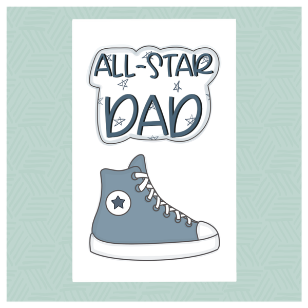 All Star Dad 2 Piece Cookie Cutter Set - Sweetleigh