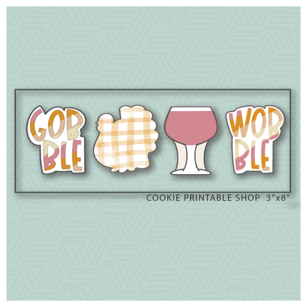 Gobble Wobble Mini Cookie Cutter Set - Sweetleigh