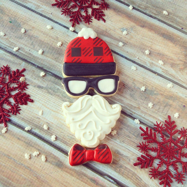 Hipster Build-a-Santa Cookie Cutter Set - Sweetleigh