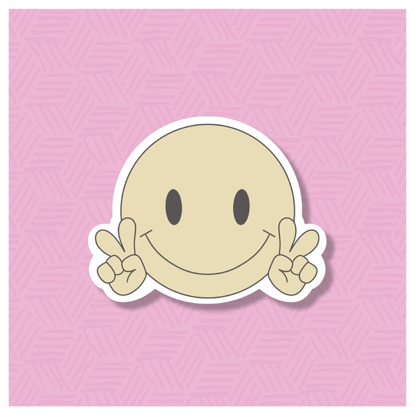 Peace Happy Face Digital Sticker File - Sweetleigh