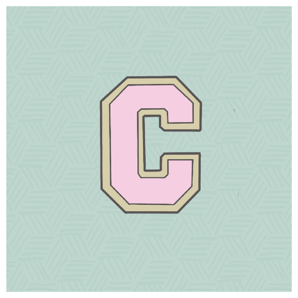 Varsity Letter C Cookie Cutter - Sweetleigh