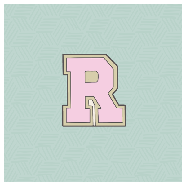 Varsity Letter R Cookie Cutter - Sweetleigh