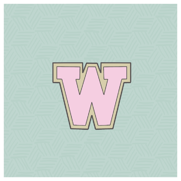 Varsity Letter W Cookie Cutter - Sweetleigh